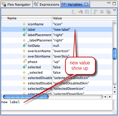 using Adobe Flex debugger
